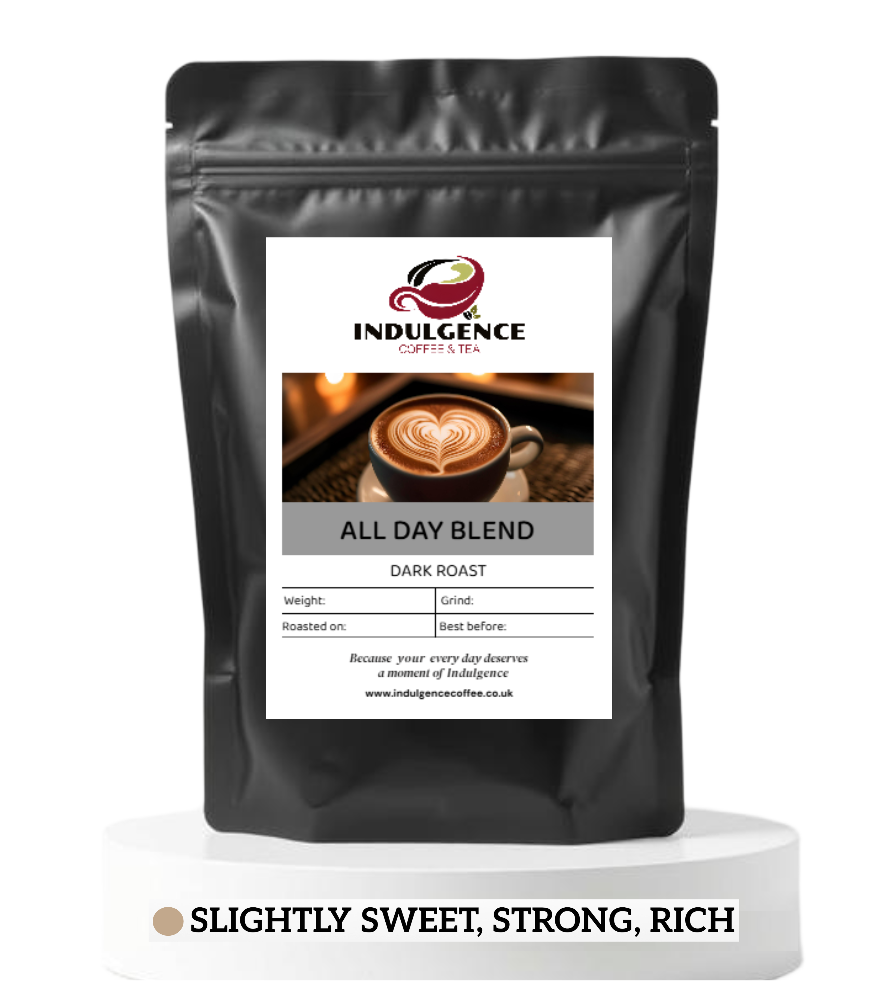 ALL DAY BLEND Espresso STRONG Coffee Beans -DARK ROAST 250g, 500g, 1kg ...